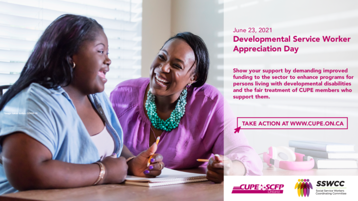 Take Action to Support Developmental Service Workers - CUPE Ontario