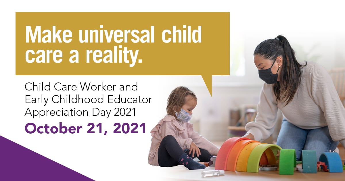 Child Care Worker and Early Childhood Educator Appreciation Day (CCWAD ...