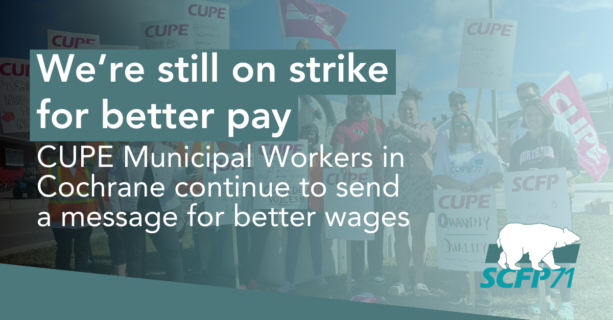 “We’re still on strike for better pay”: CUPE Municipal Workers in ...