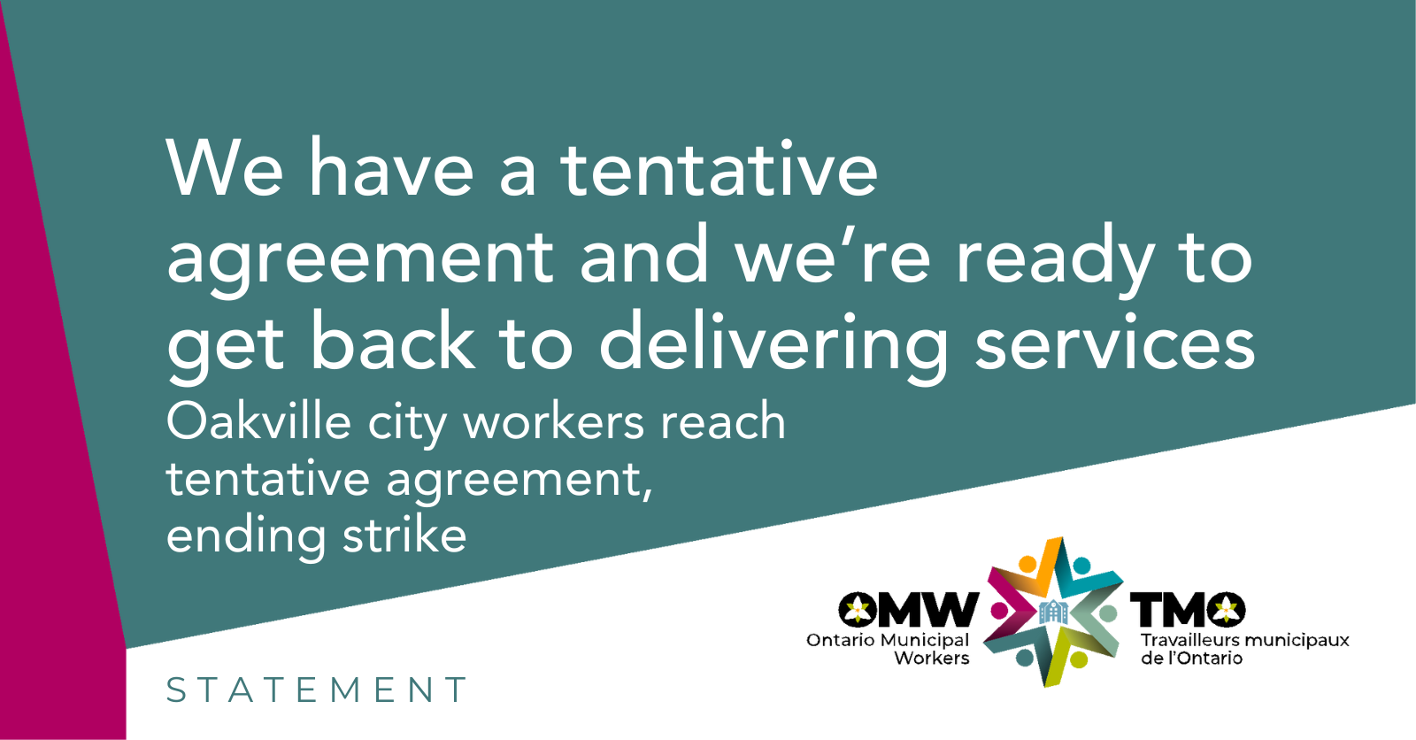 “We have a tentative agreement and we’re ready to get back to ...