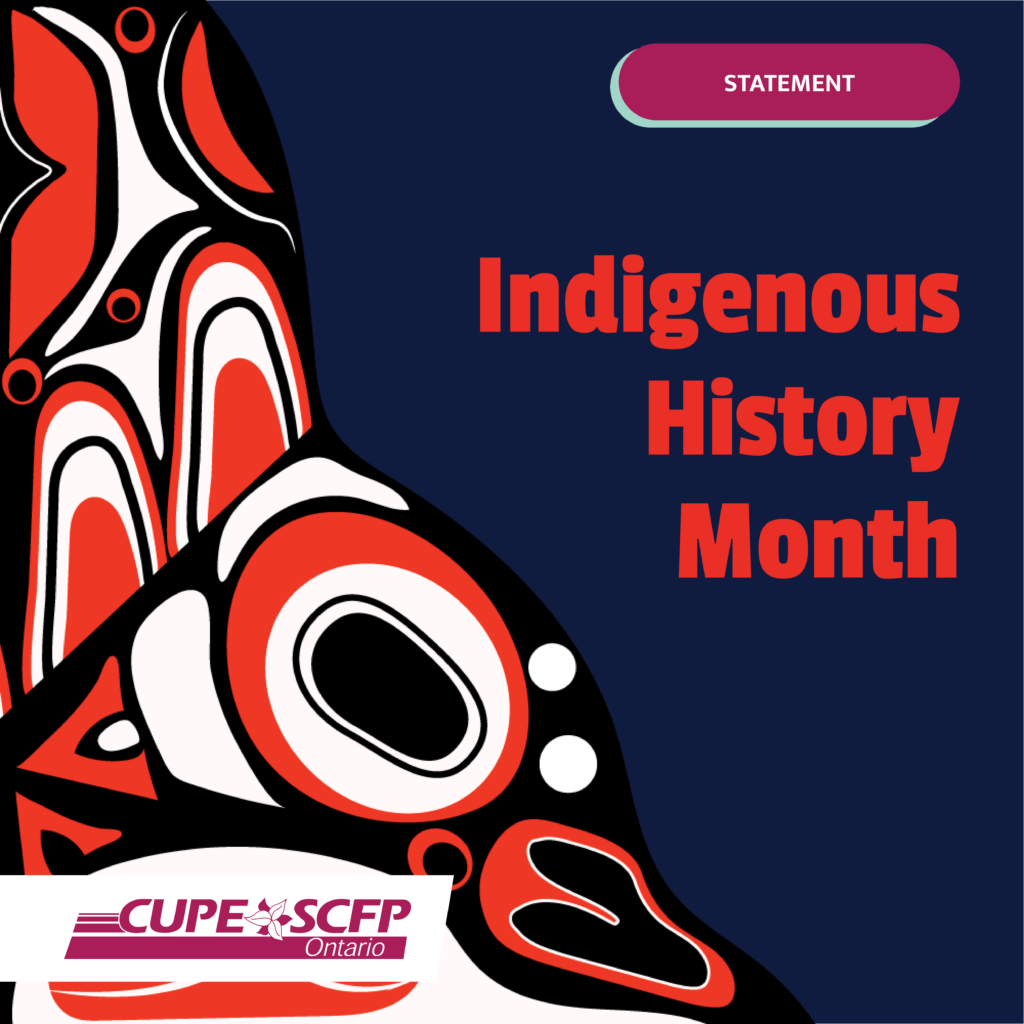 CUPE Ontario statement for National Indigenous Peoples Day – June 21 ...
