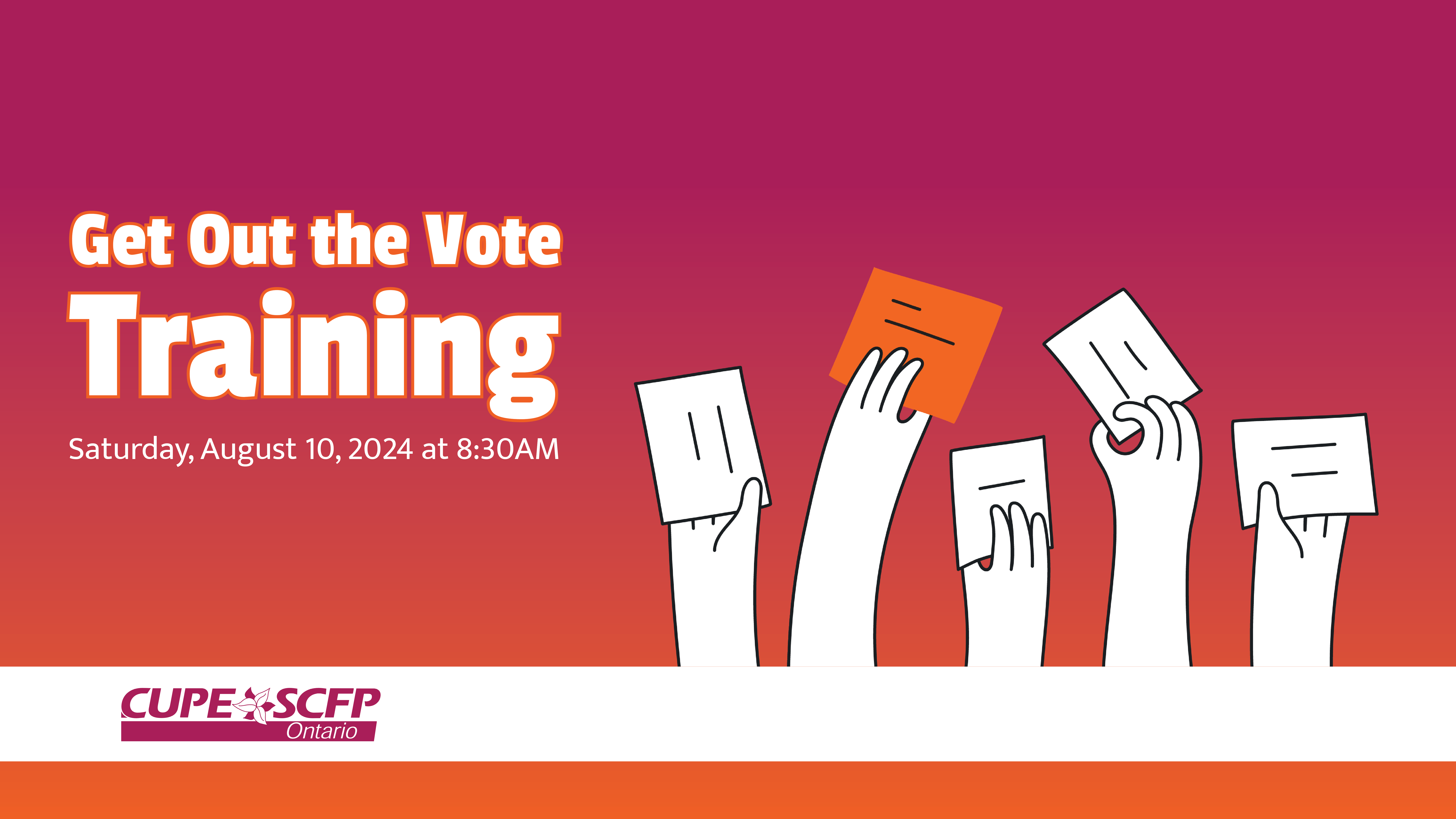 Volunteer and Training Opportunity with the ONDP - CUPE Ontario
